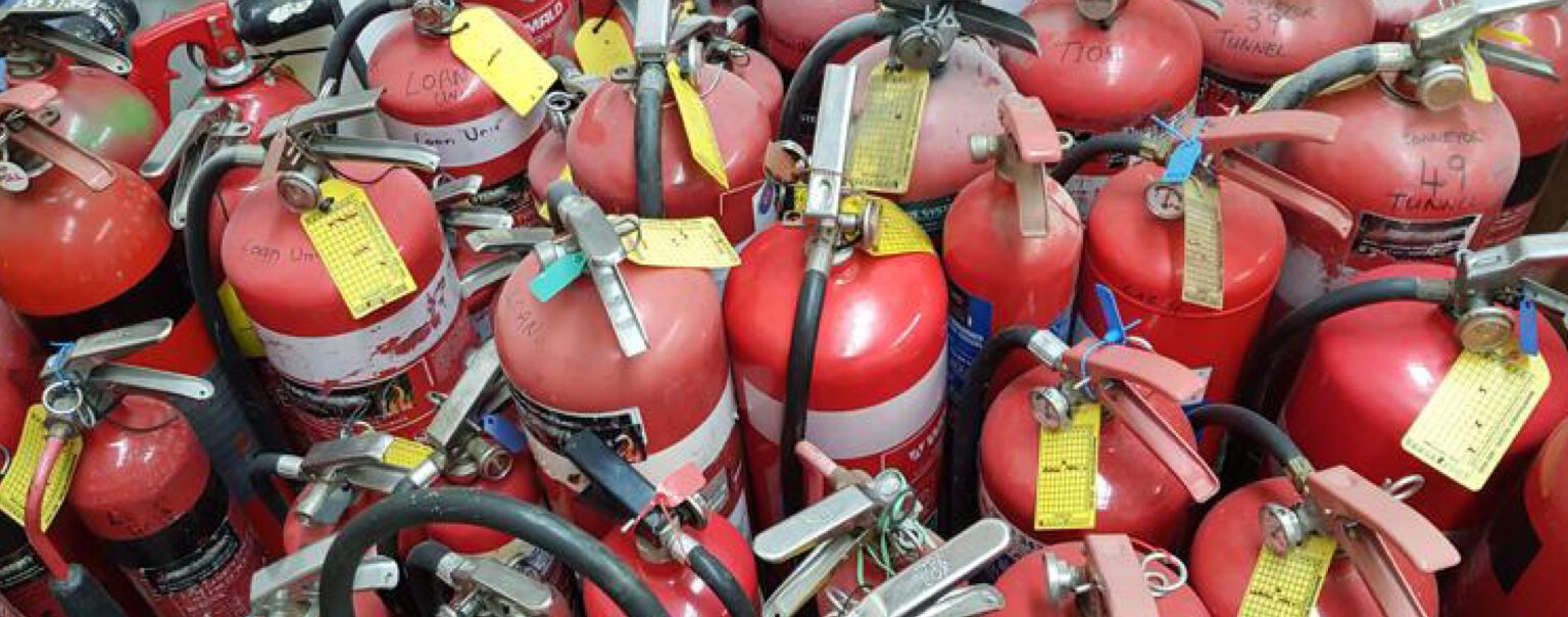 Gas Bottles (with valve) and Fire Extinguishers - Kimbriki